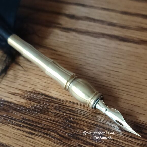 Aladine | Office | Writers Pen Quill Ink Set Bottle Blue | Poshmark